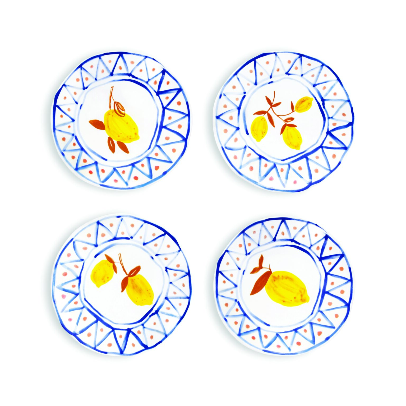 Assortiment de 4 Assiettes à Dessert d’Inspiration Marocaine • L'AMOUR FOU